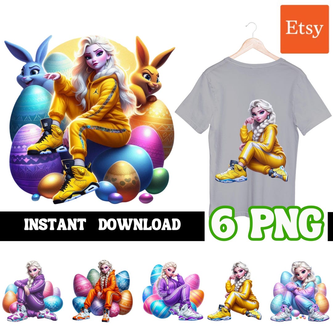 Cute Easter Elsa PNG | Cool Easter Elsa | PNG for Personal Design and ...