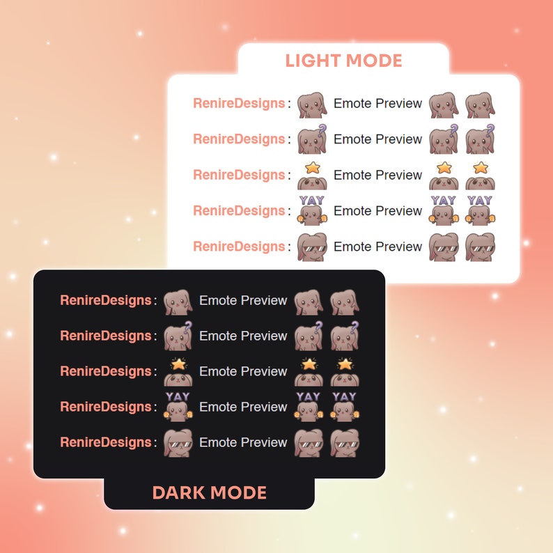 Brown Bunny Emote Pack for Twitch/discord/youtube | Cute Rabbit Emote ...