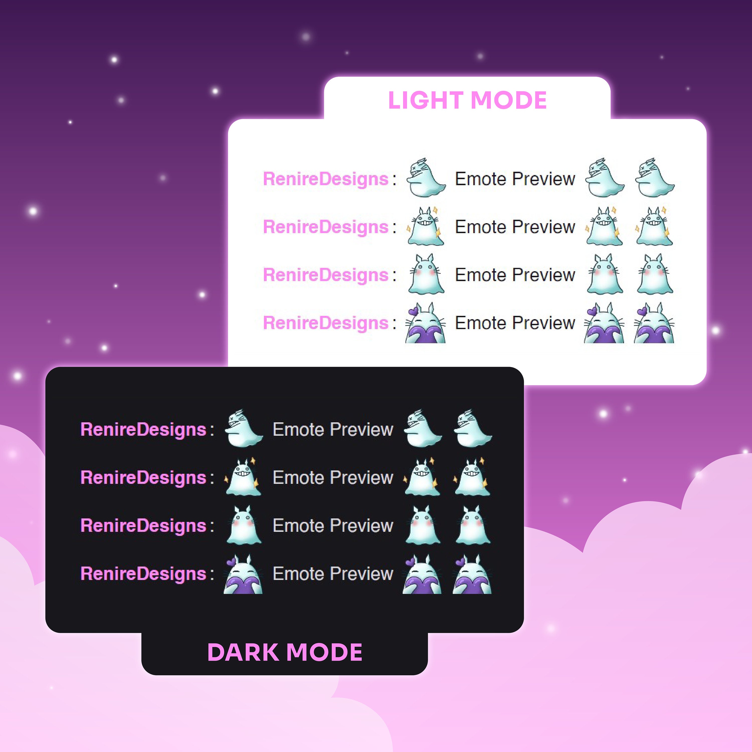 Totoro Ghost Emote Pack for Twitch/discord/youtube | Studio Ghibli ...