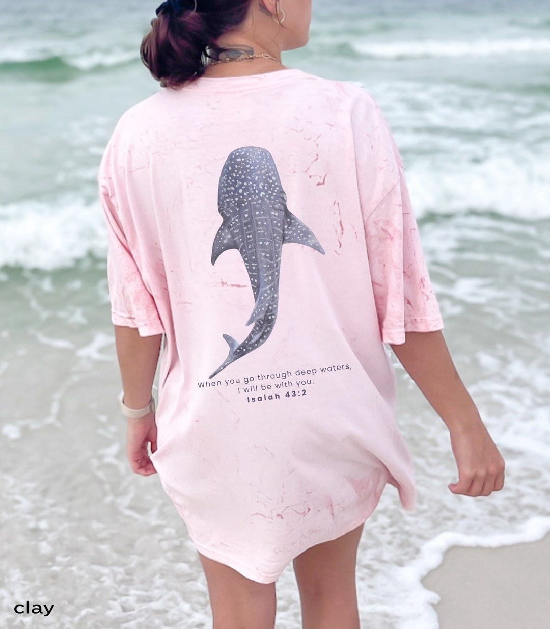 Whale Shark Shirt Christian Merch Beachy Shirt Ocean Beach Sunset ...