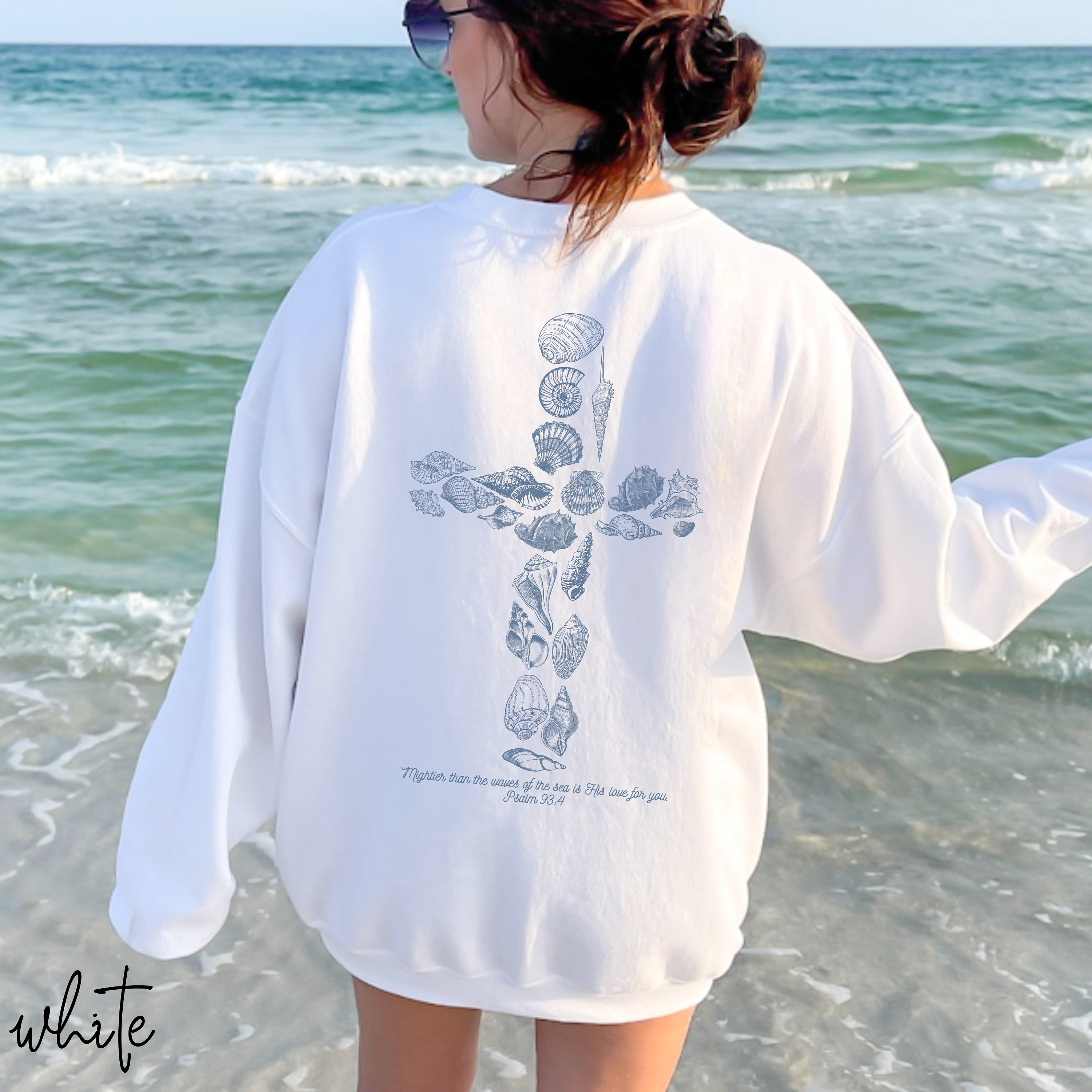 Beachy Sweatshirts Christian Crewneck Ocean Inspired Style Coconut Girl ...