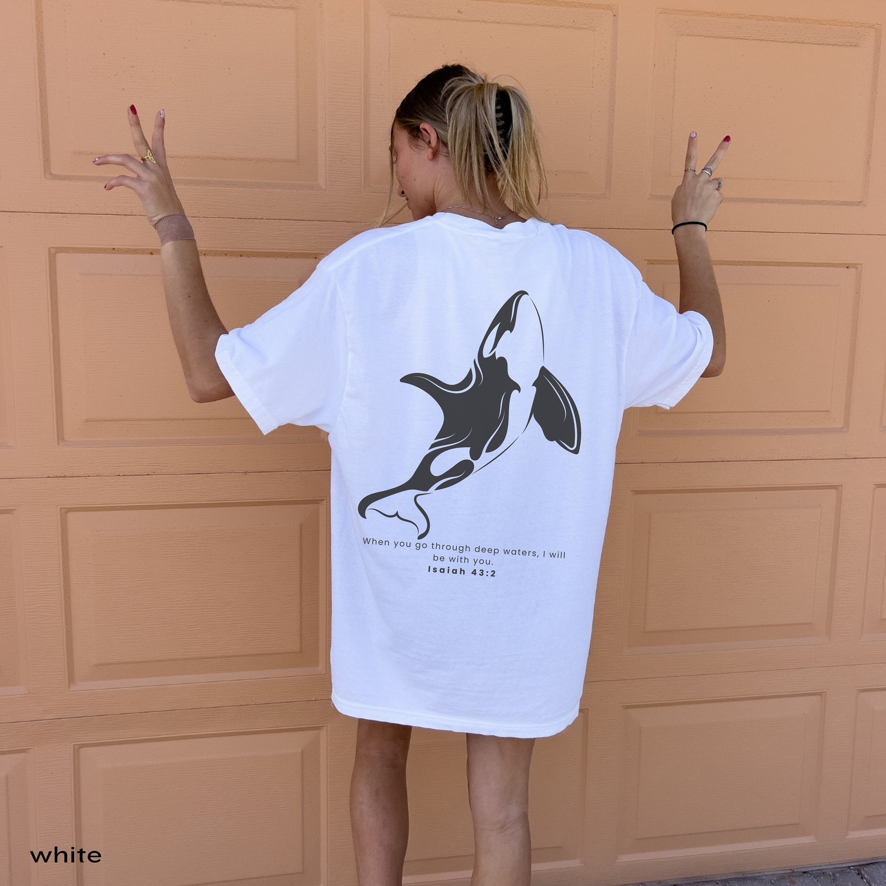 Orca Whale Shirt Orca Chirt Coconut Girl Christian Merch Faith Over ...