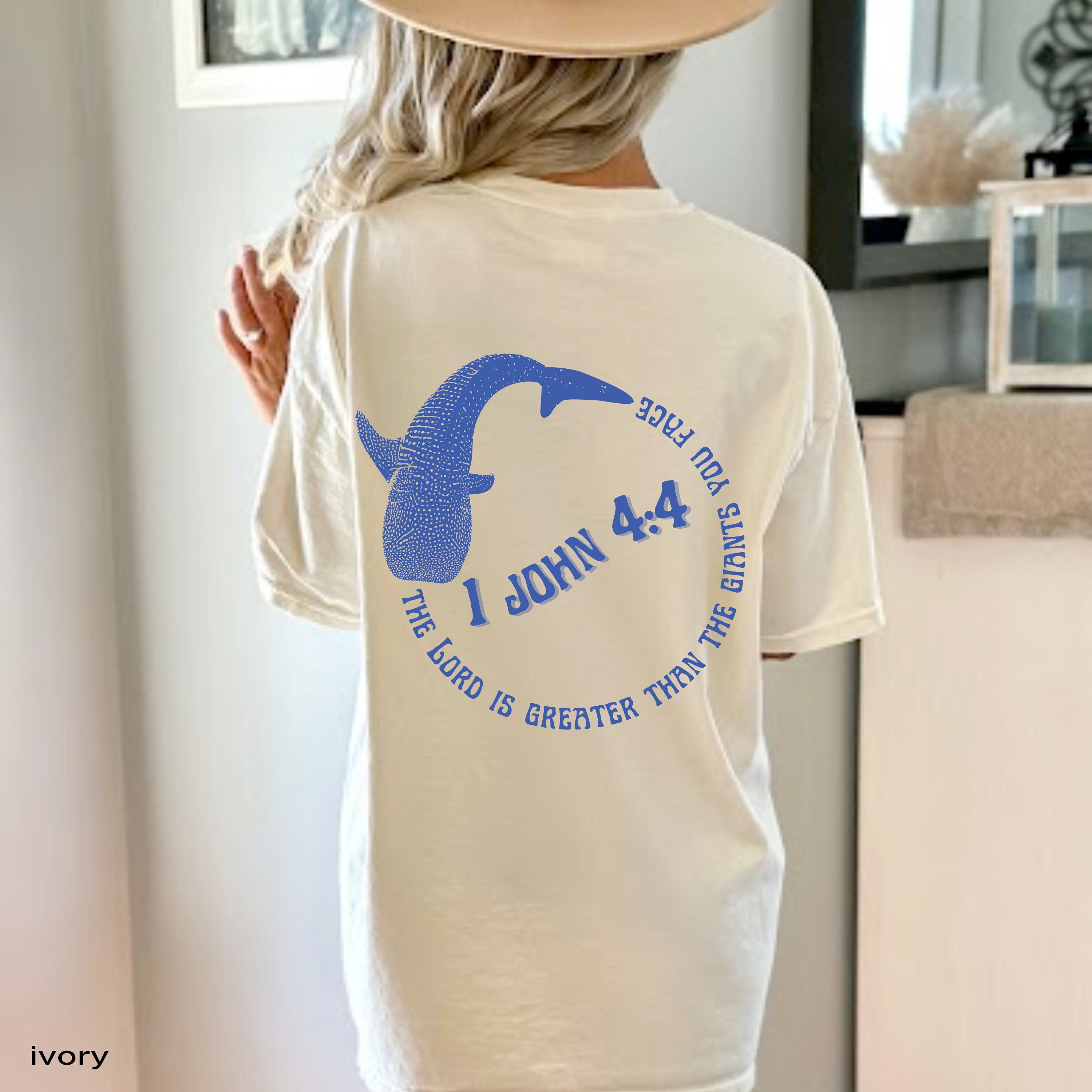 Whale Shark Shirt Ocean Inspired Style Christian Merch Faith Over Fear ...