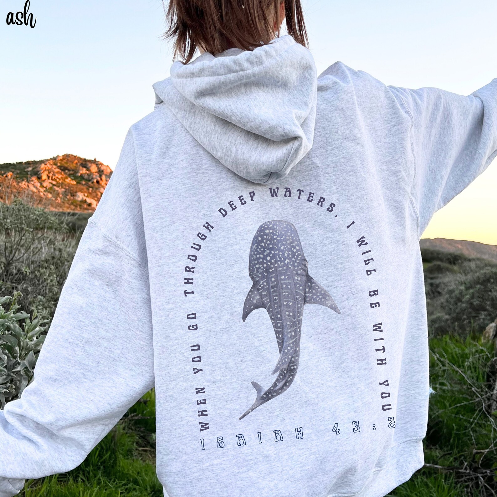 Whale Shark Hoodie Beachy Hoodie Shark Hoodie Jesus Hoodie Beachy ...