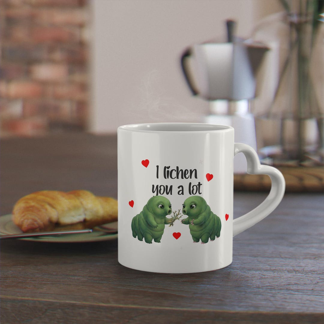 Tardigrade Mug With Heart Handle | Funny Science Valentine Gift for ...