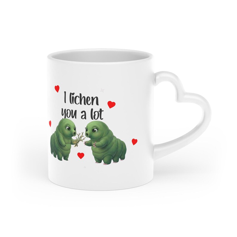 Tardigrade Mug With Heart Handle | Funny Science Valentine Gift for ...