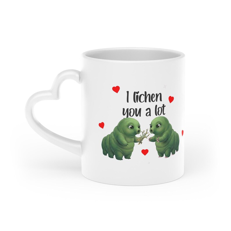 Tardigrade Mug With Heart Handle | Funny Science Valentine Gift for ...