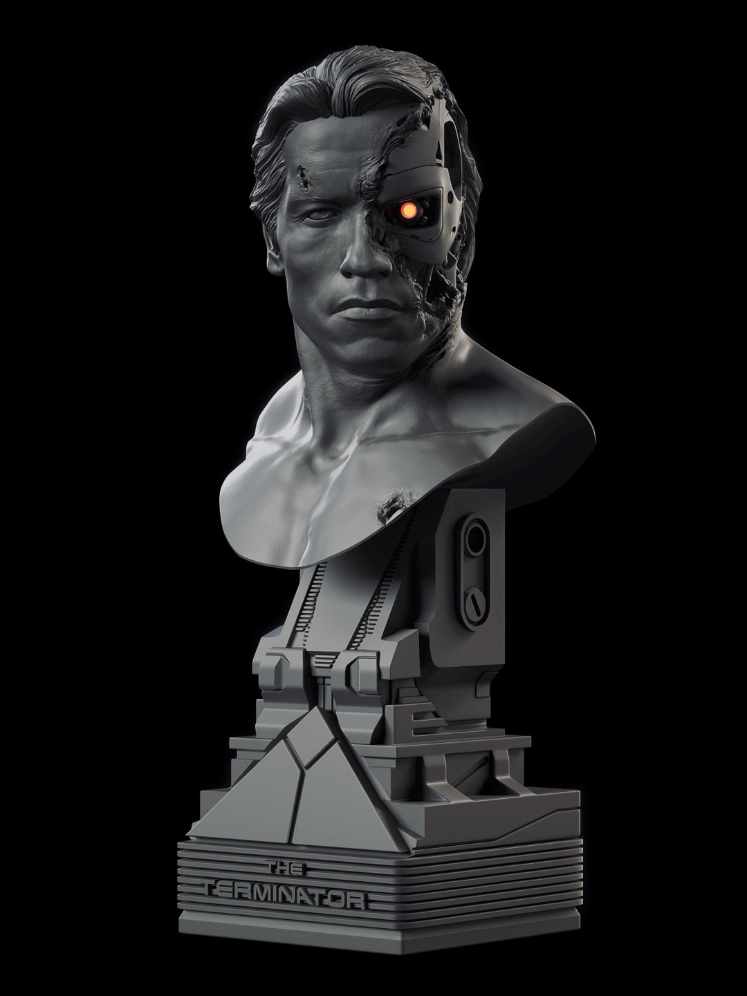 Arnold Schwarzenegger Terminator Bust 3d Print File - Etsy
