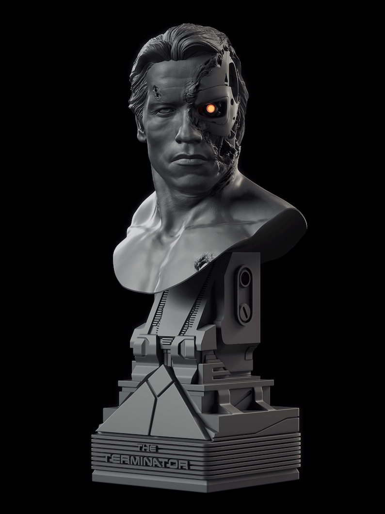 Arnold Schwarzenegger Terminator Bust 3d Print File - Etsy