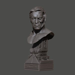 Arnold Schwarzenegger Terminator Bust 3d Print File - Etsy