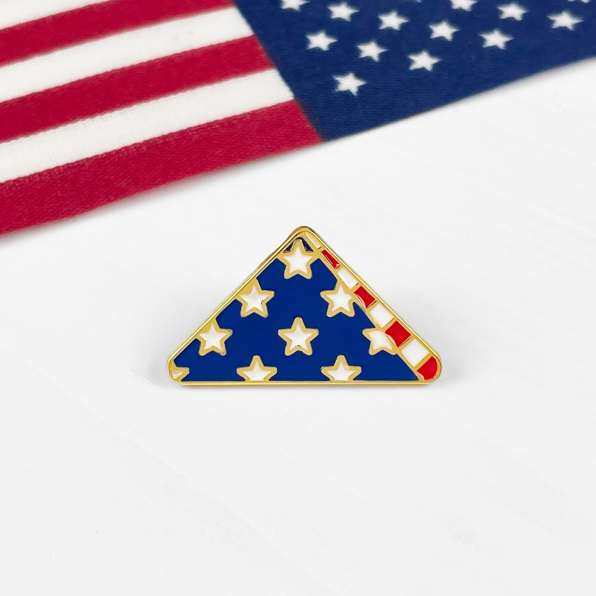 Folded Flag Pin - Etsy