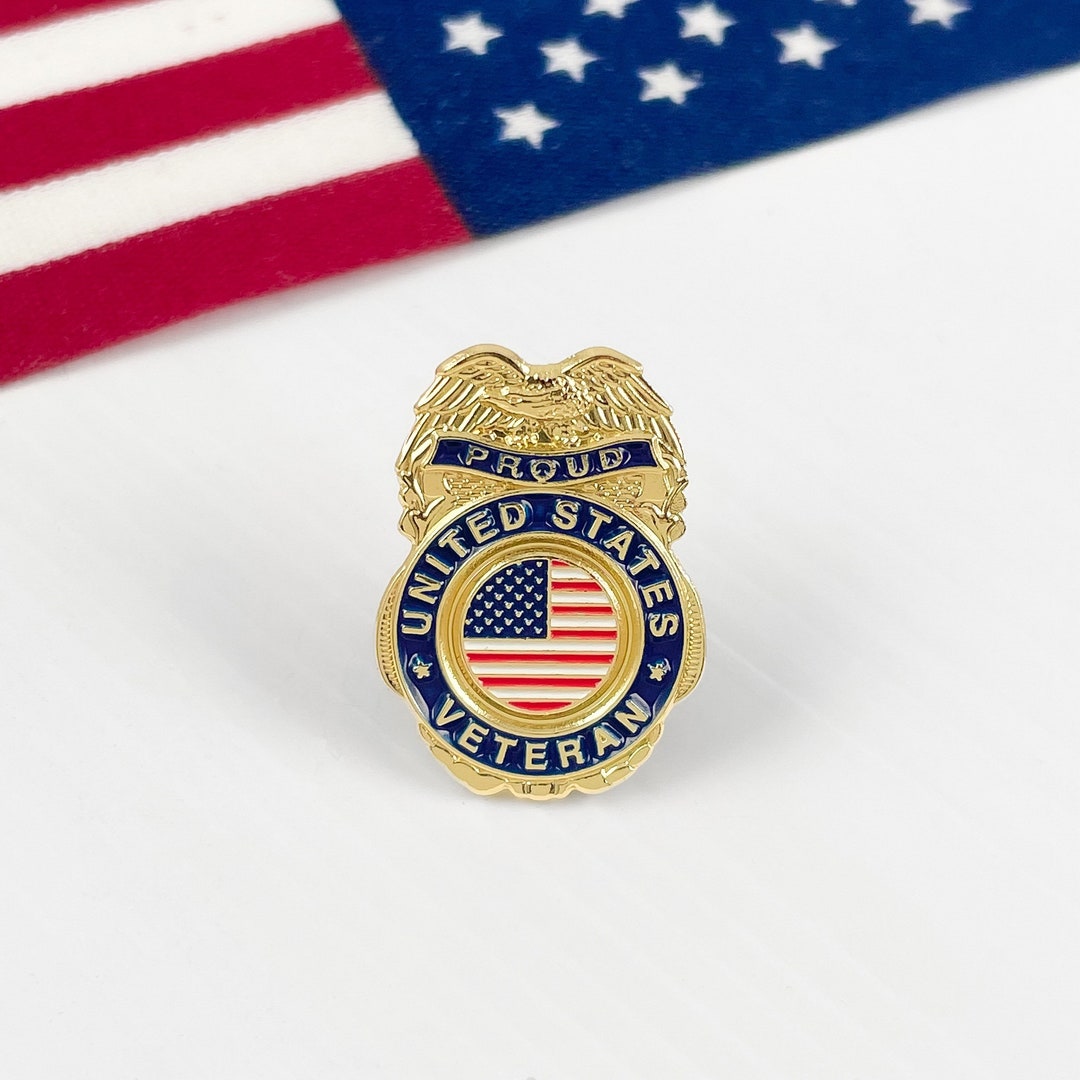 Proud United States Veteran Badge - Etsy