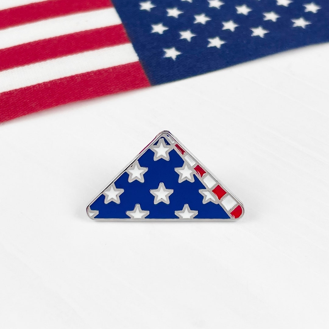 Folded Flag Pin - Etsy