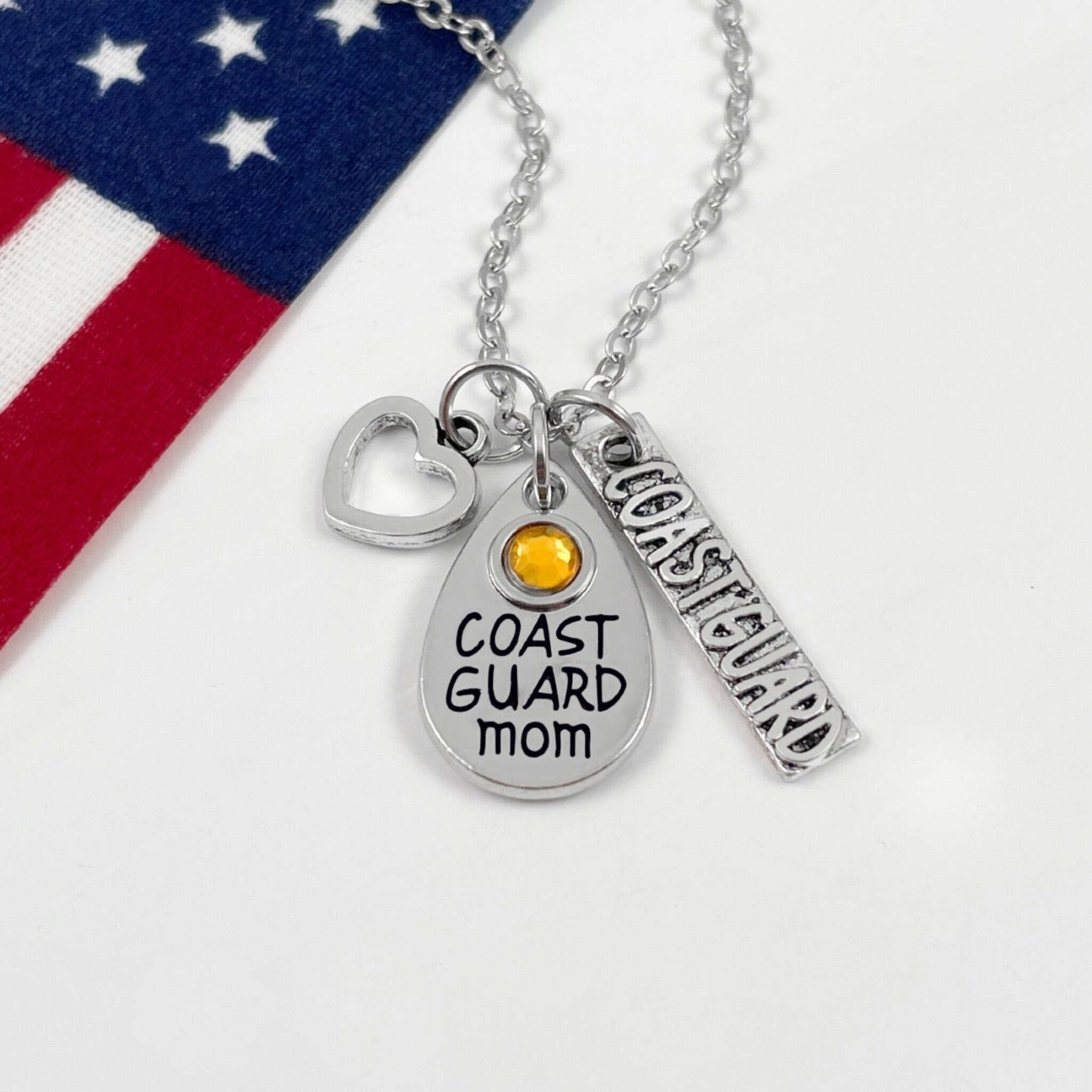 Coast Guard Mom Necklace - Etsy