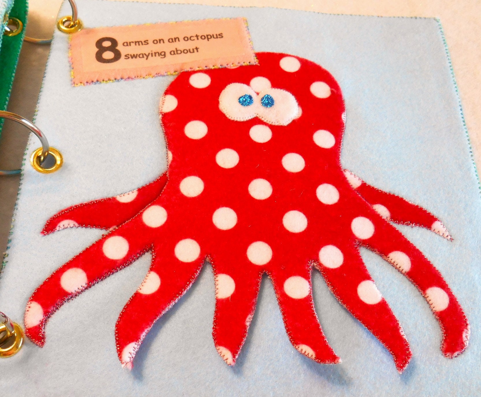 Quiet Book, Under the Sea, Activity Book, Toddlers Book, 6 Pages Front ...
