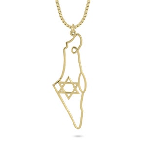 I Stand With Israel Necklace - One Line Israel Magen David Necklace ...