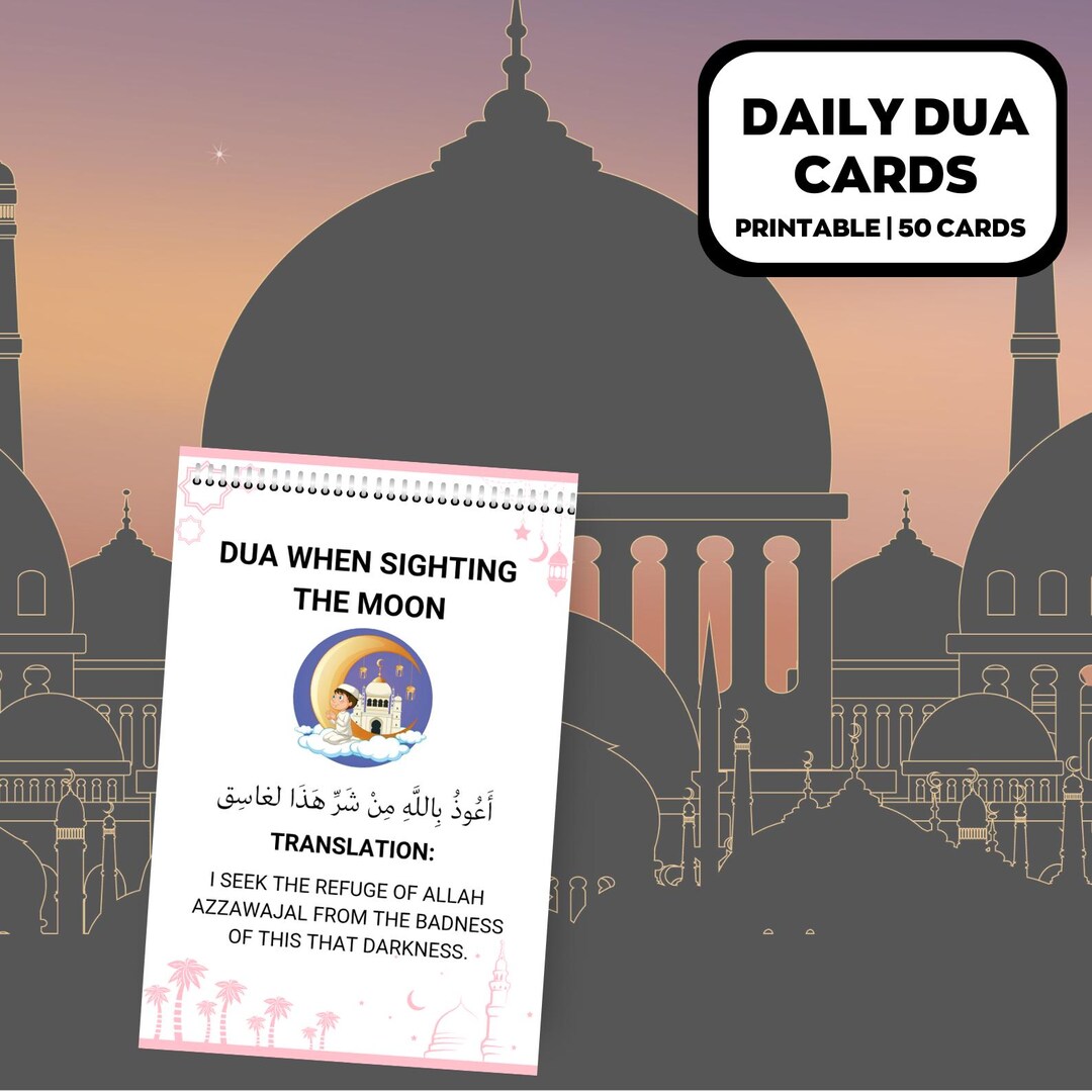 Kids Dua Cards, Islamic Kids Printables, Duas for Kids, Children Dua ...