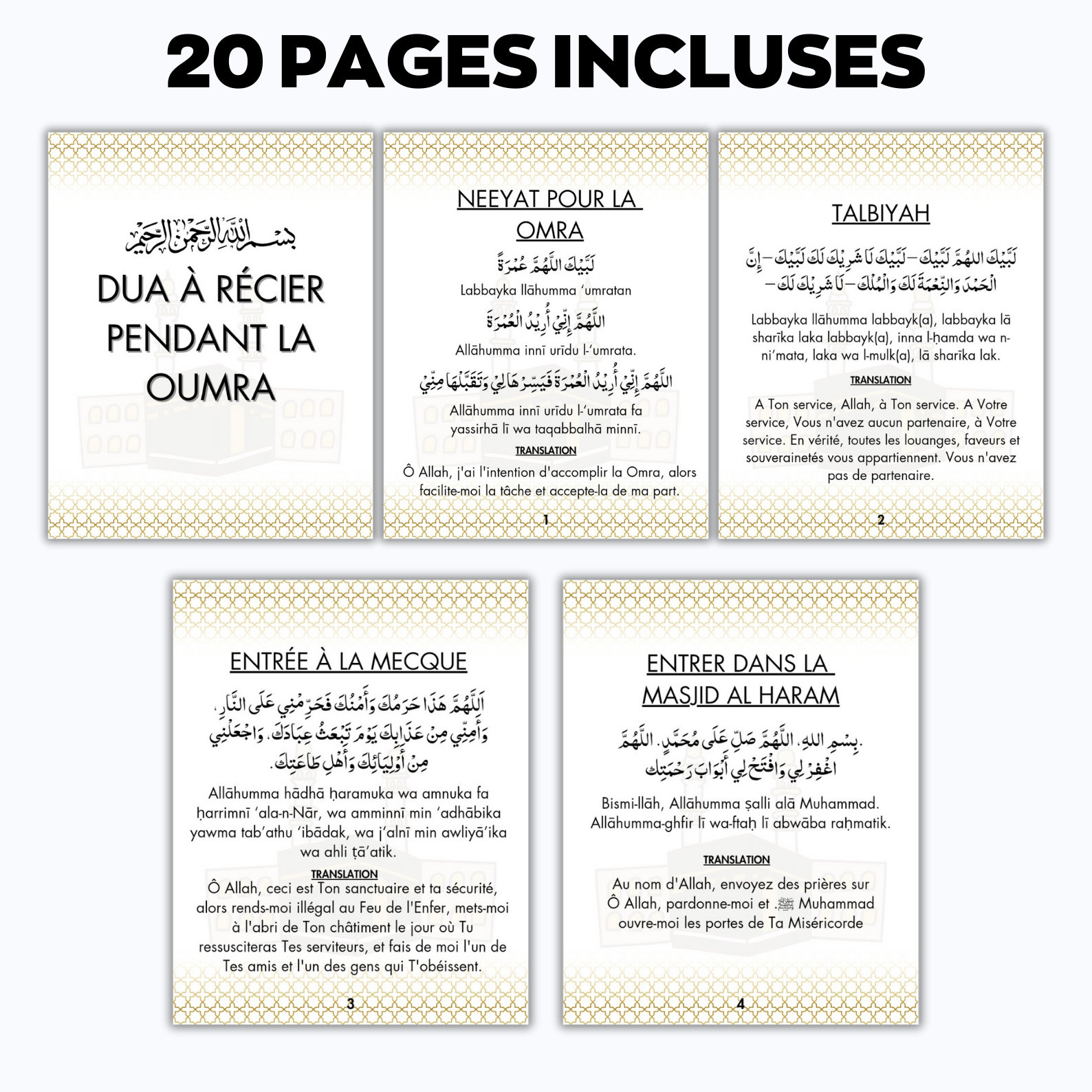 Guide de la OMRA in english + texte phonétique , Invocations OMRA ...