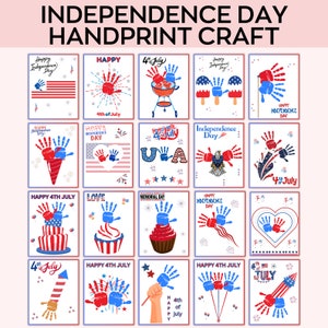 4th of July Handprint Art Bundle, Fourth of July Craft,classroom ...