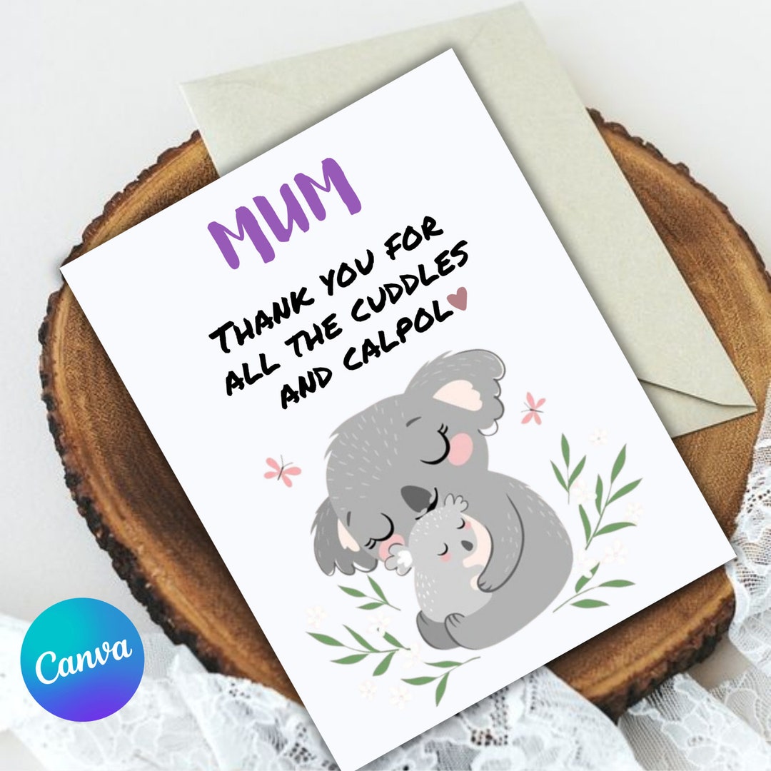 Funny Birthday Card, 'thanks for the Cuddles and Calpol' Funny Card for ...