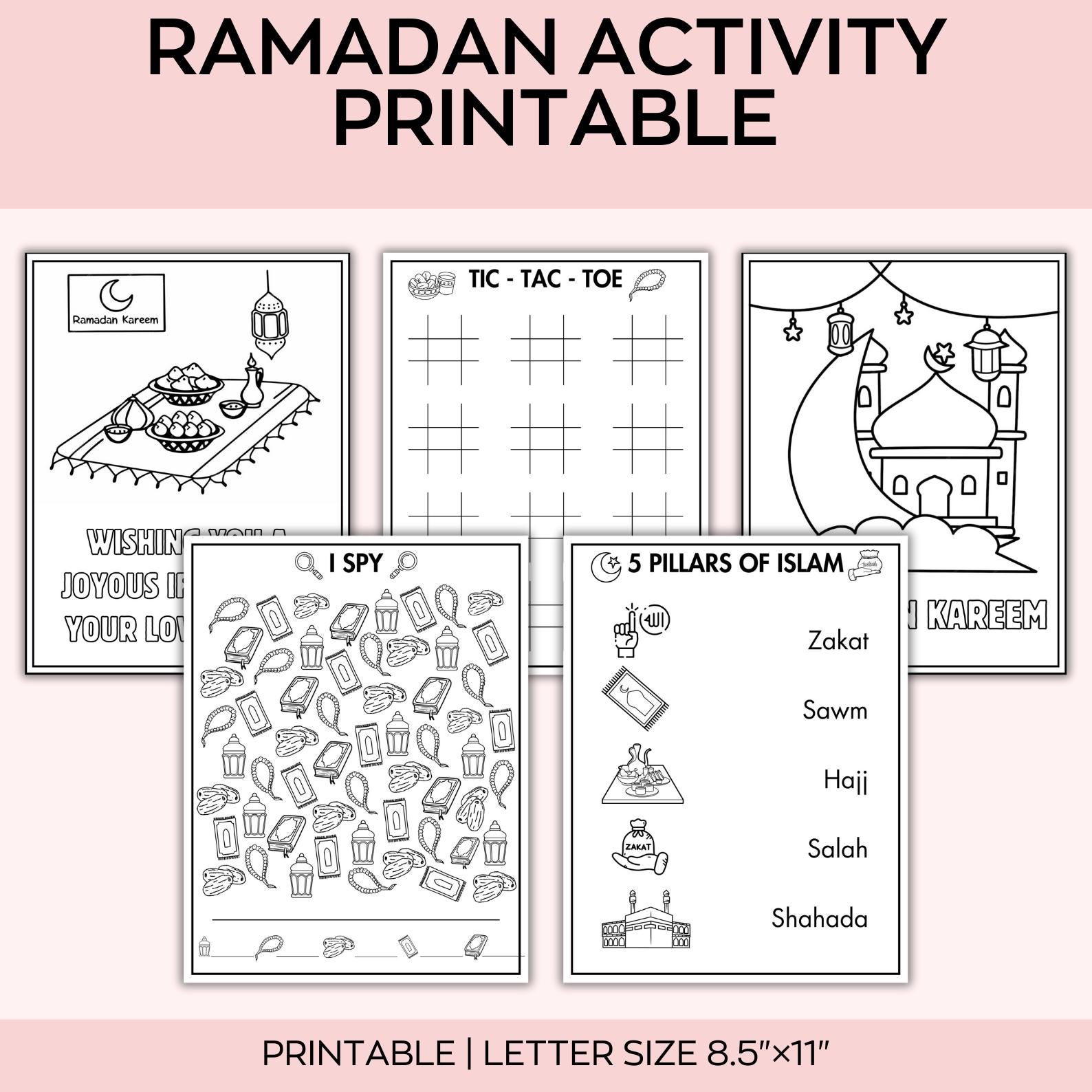 Ramadan Activity Printable, Eid Activities, Ramadan Activity Book ...