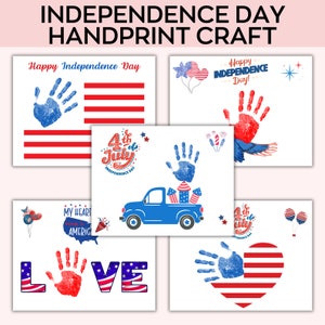 4th of July Handprint Art, Fourth of July Craft, Classroom Activity ...