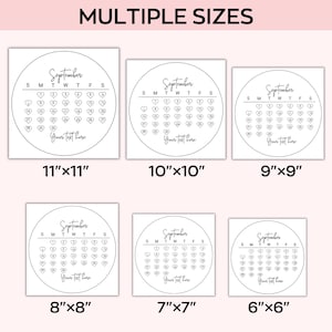 Trending Cake Calendar for Round Cake, Burnaway Cake Calneder, Custom ...