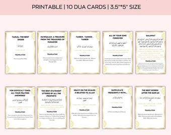 Dua Cards Printable, Duas, Dhikr, Daily Duas, Islamic Duas, Dua Book, Digital Cards, Duas PDF ...