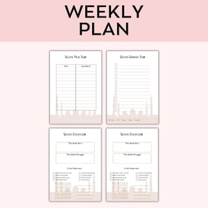 Ramadan Planner Printable, Ramadan Journal, Muslim Planner Digital ...