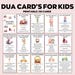 Kids Dua Cards, Islamic Kids Printables, Duas for Kids, Children Dua ...