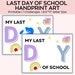 Last Day of School Handprint Craft, Editable Preschool Graduation ...