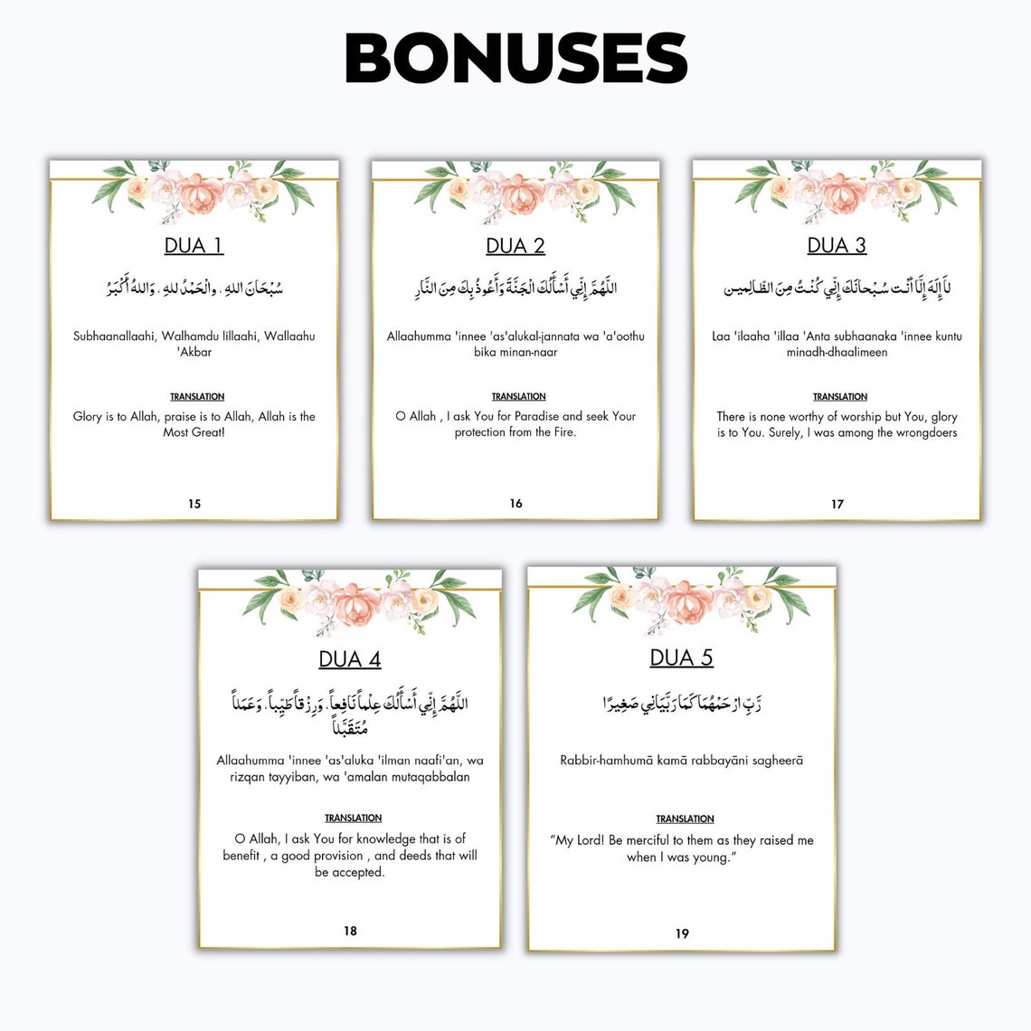 Umrah Duas Printable, Umrah Duas Cards, Prayer Cards, Islamic Dua ...