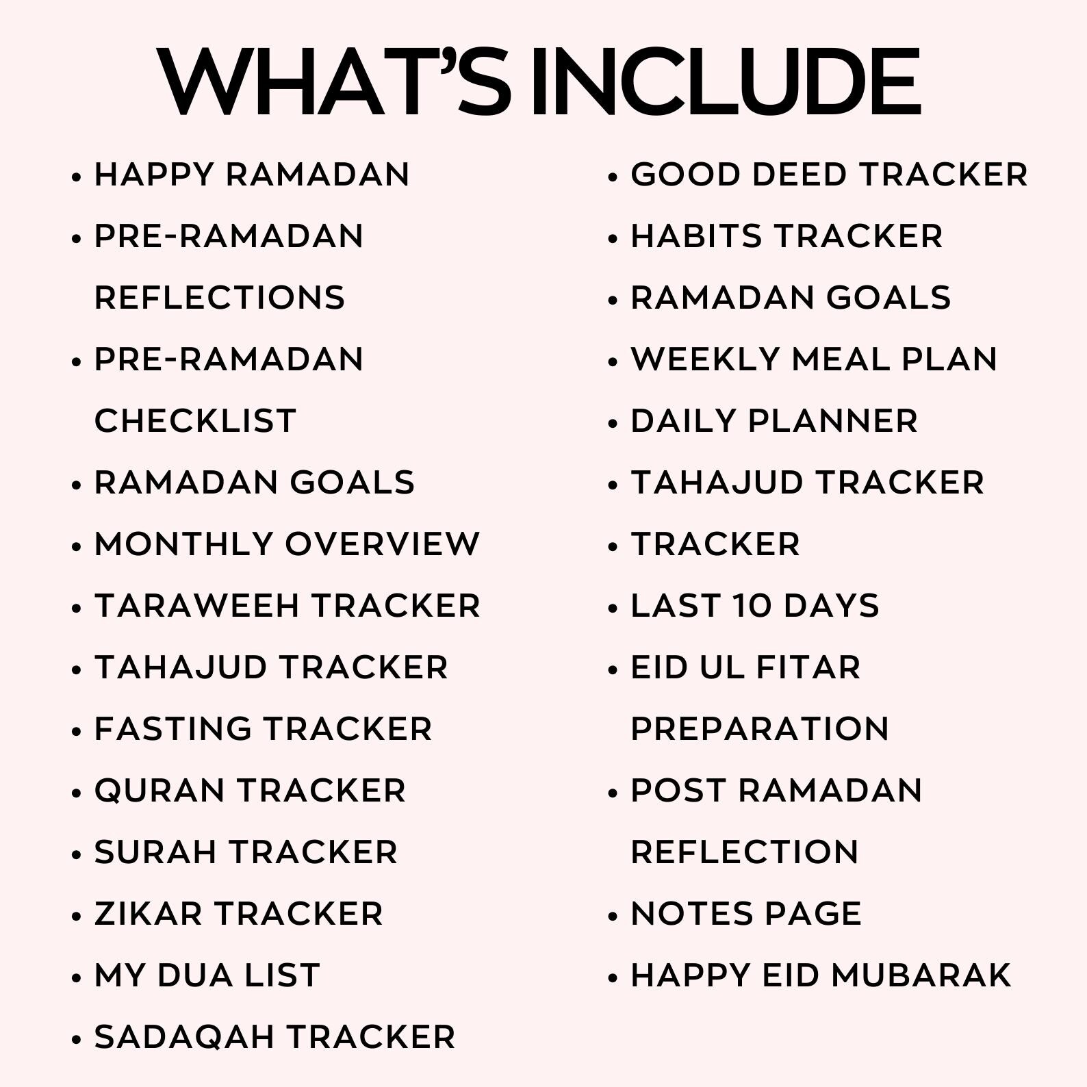 Ramadan Planner Printable, Ramadan Journal, Muslim Planner Digital ...