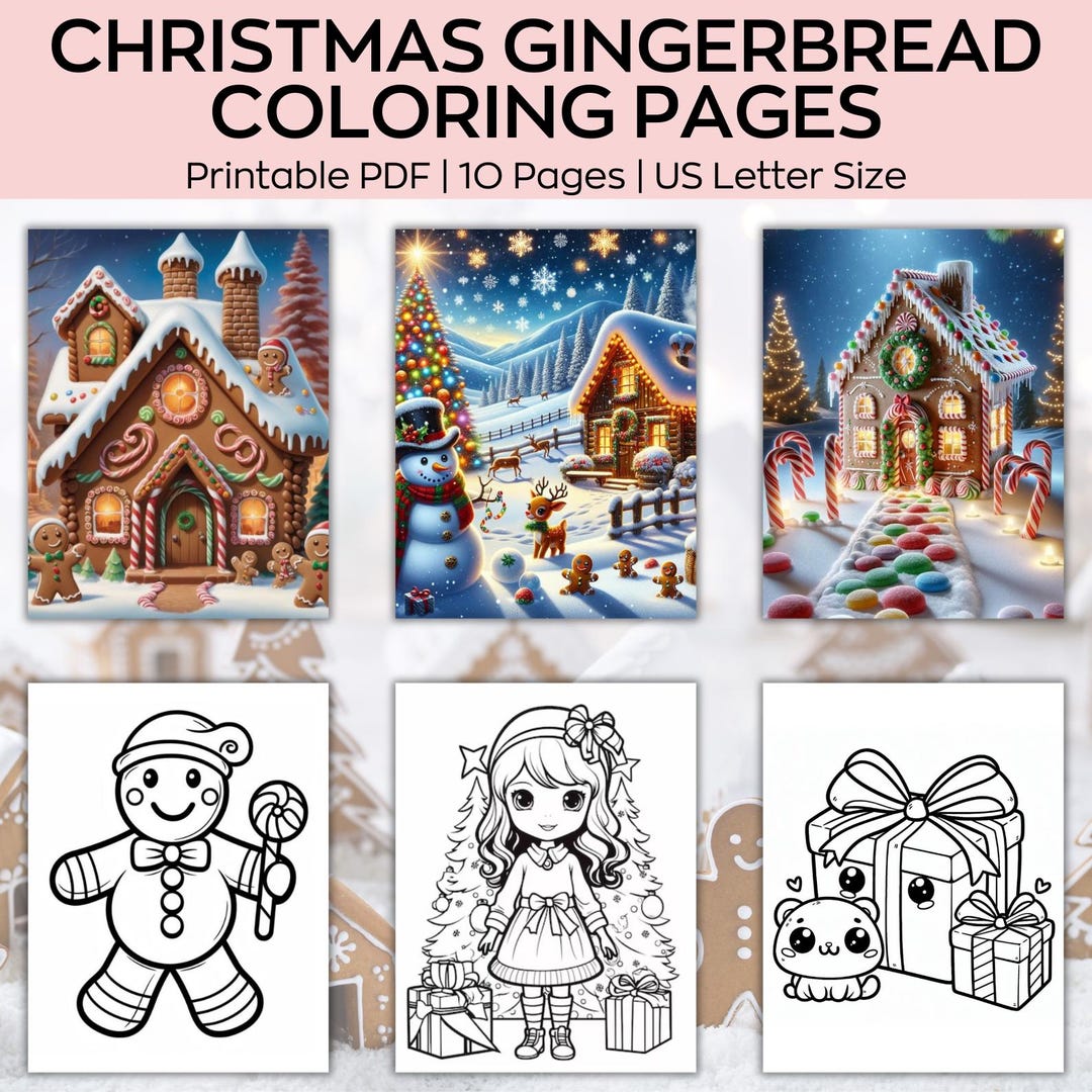 Printable Christmas Coloring Page, Holiday Coloring Pages, Countdown ...