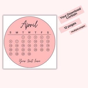 Trending Cake Calendar for Round Cake, Burnaway Cake Calneder, Custom ...