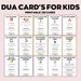 Kids Dua Cards, Islamic Kids Printables, Duas for Kids, Children Dua ...