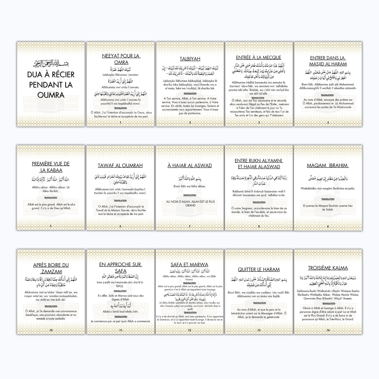 Guide De La OMRA En Français Texte Phonétique , Invocations OMRA ...