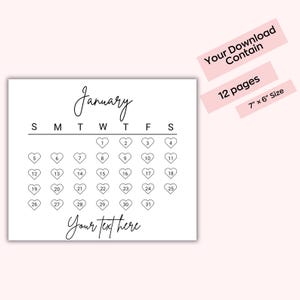 Heart Cake Toppers 2025 Calendar, Burn Away Cake Topper Calendar ...