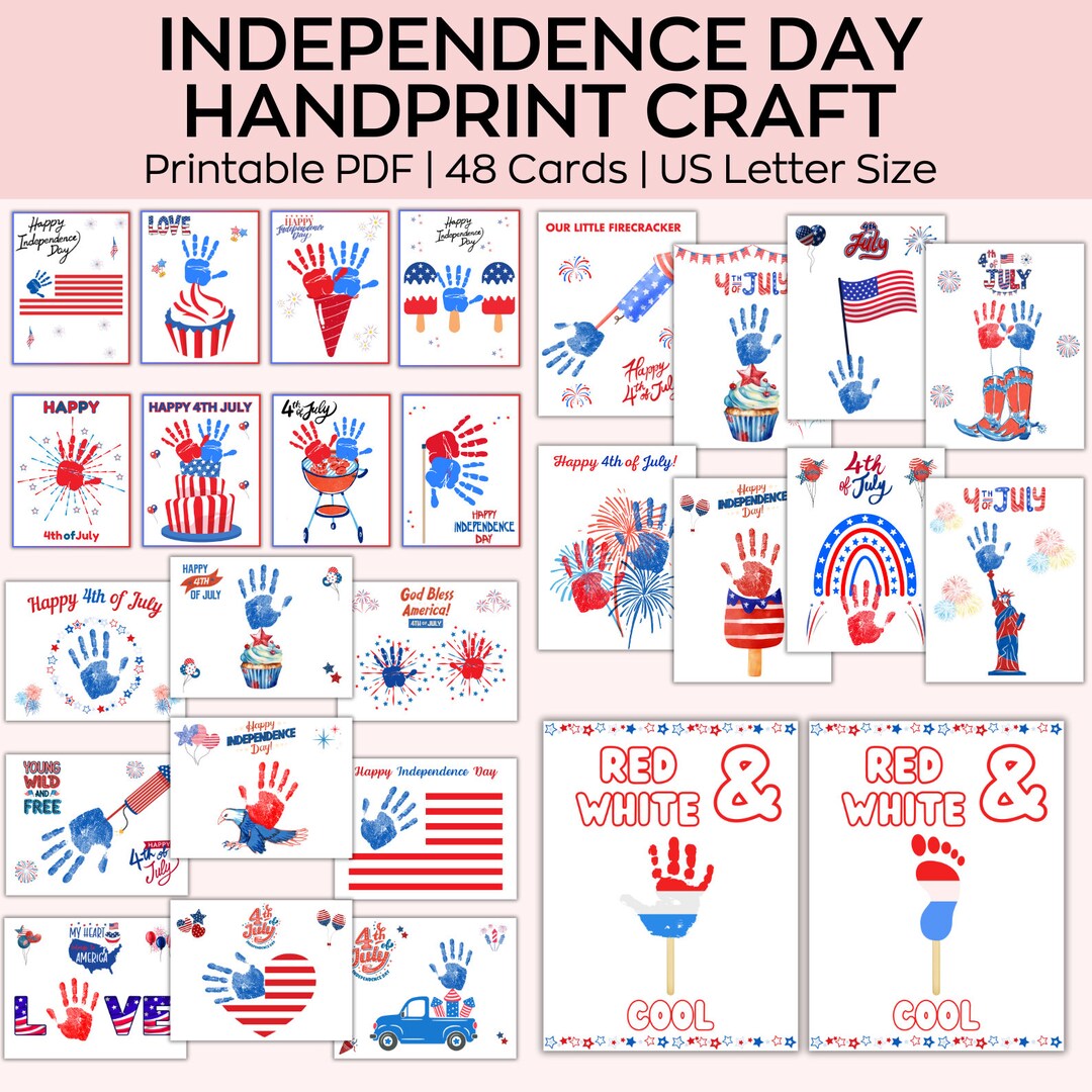 Buy 4th of July Handprint Art Bundle, Fourth of July Craft,classroom ...