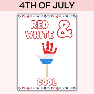 4th of July Handprint Art, Fourth of July Craft, Classroom Activity ...