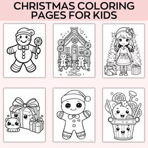 Printable Christmas Coloring Page, Holiday Coloring Pages, Countdown ...
