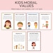 Kids Moral Values Flashcards, Acceptance and Commitment Therapy ...