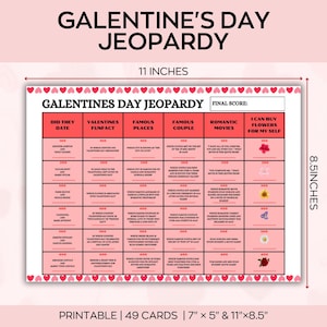 Galentine's Day Party Games, Galentine Jeopardy, Drink Jeopardy Board ...
