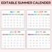 Editable Summer Planner 2024, Printable Summer Kids Planner, Summer ...