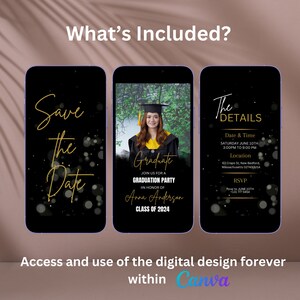 Editable Kindergarten Graduation Invitation, Save the Date Grad ...