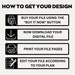 Editable Dtf Transfer Instruction Card, Canva Template,direct to ...