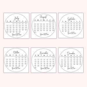 Trending Cake Calendar for Round Cake, Burnaway Cake Calneder, Custom ...