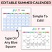 Editable Summer Planner 2024, Printable Summer Kids Planner, Summer ...