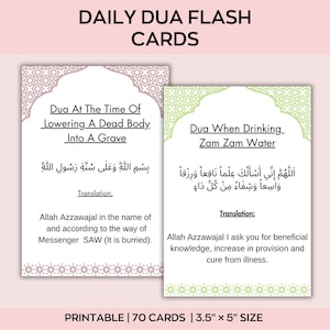 Islamic Dua Flash Cards, Dua Cards for Muslims, Digital Prayer Cards ...