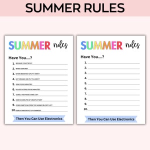 Editable Summer Planner 2024, Printable Summer Kids Planner, Summer ...